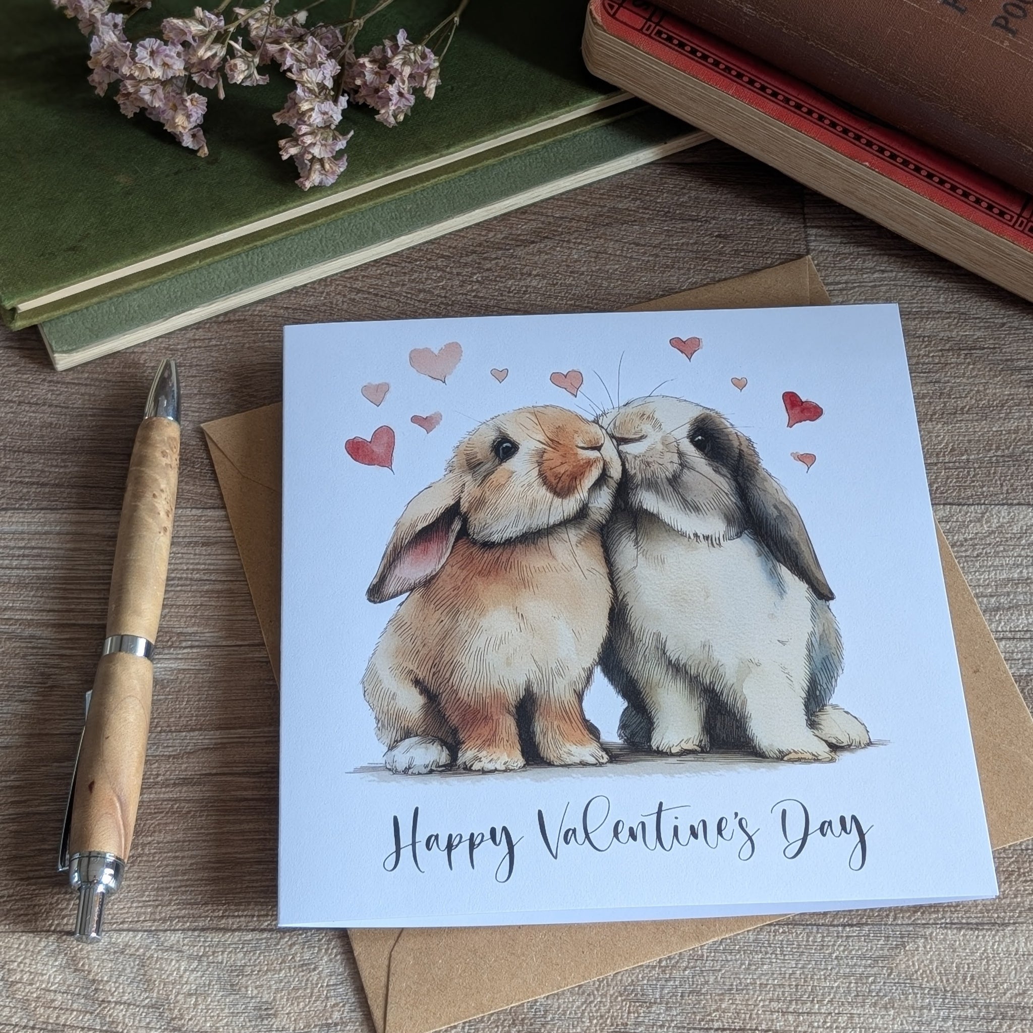Rabbit Valentine's Day Card – Everything Bunny Rabbit